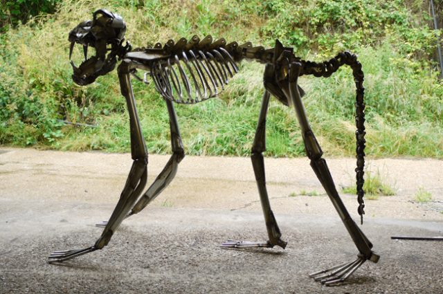 Baboon Skeleton - Hubcap Creatures
